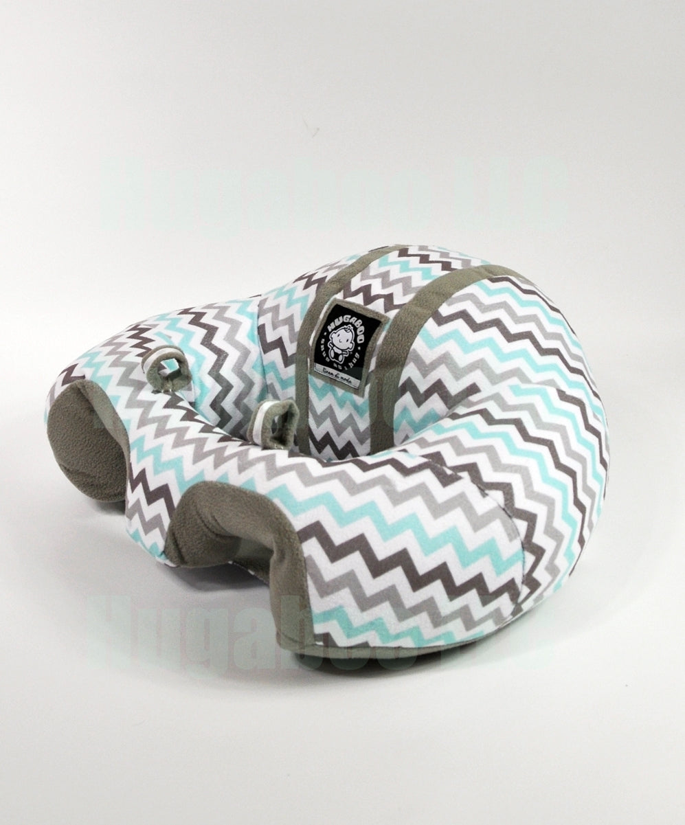 Infant Sitting Chair - Blue Chevron – Hugaboo