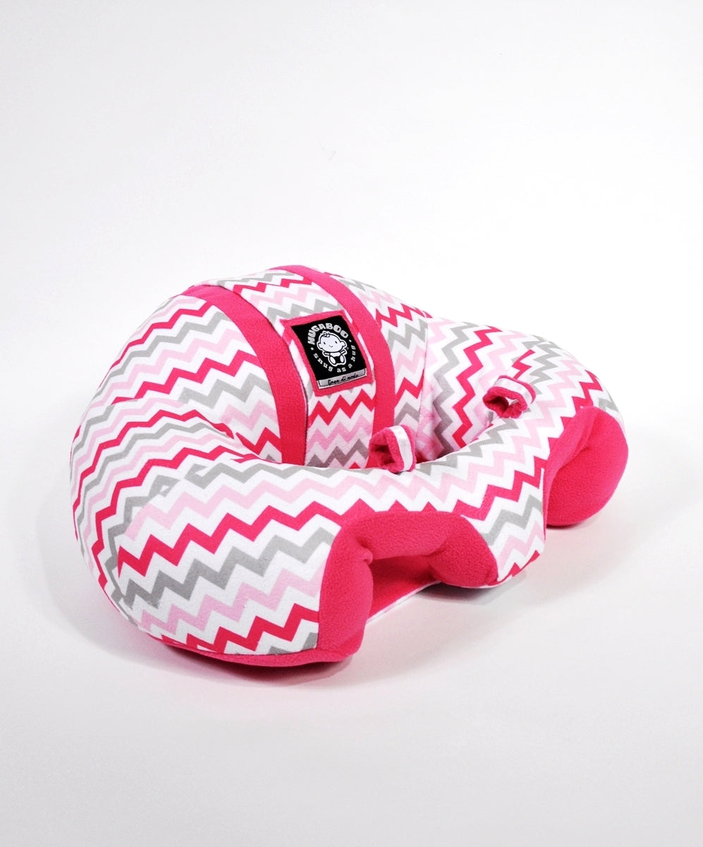 Infant Sitting Chair - Pink Chevron – Hugaboo
